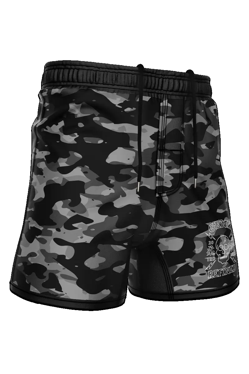 Stealth Shadow Elastic Waist Shorts Genxrefined