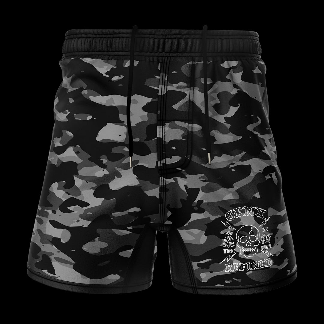 Stealth Shadow Elastic Waist Shorts Genxrefined
